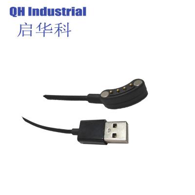 중국 소매 공장 OEM 스마트 워치 자기 충전 케이블 4 핀 USB 빠른 충전 케이블 스마트 웨어러블에 맞습니다 판매용
