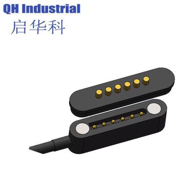 중국 사용자 정의 지원 자기 전화 충전기 6 핀 포고 핀 USB 충전 케이블 스마트 웨어러블 시계 케이블 커넥터 판매용