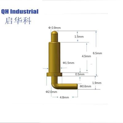중국 1-3A Spring Loaded Magnet Connector Right Angle Male Female Data Transmissioin Power Charge Pogo Pin Connector 판매용