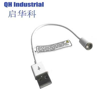 중국 주식 소매 원형 자기 충전 케이블 휴대 전화 usb 급 충전 충전 USB 충전 데이터 케이블 판매용