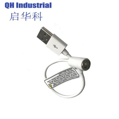 중국 주식 소매 원형 자기 충전 케이블 휴대 전화 usb 급 충전 충전 USB 충전 데이터 케이블 판매용