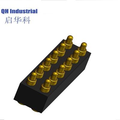 China 12Pin Colombia Smart Home Applicaton Connector Magnetic Power Connector spring loaded pin Connector For Smart Watch for sale