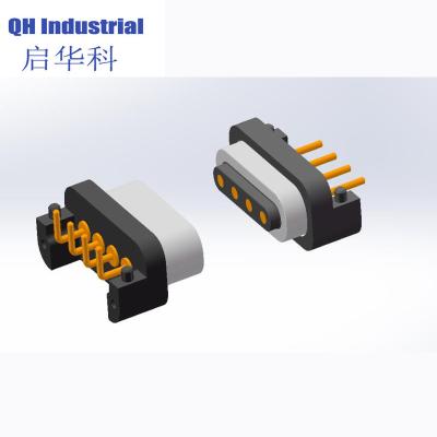 중국 4Pin 2.54mm 피치 남여 2Amp 600gf 자석 Pogo Pin 충전기 연결관 판매용