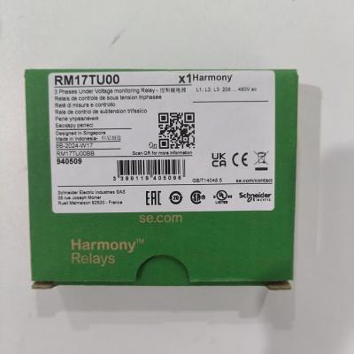 China Schneider Electric RM17TU00 Harmony Modular Multifunctional Three Phase Power Control Relay 5A 1CO for sale