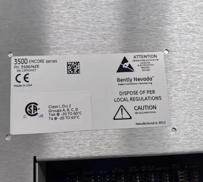 China Bently Nevada 3500/42E-00-00 Vibration Monitor 285691-01 Proximitor Seismic Monitor 4 Channel for sale