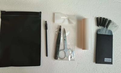 Cina Logo Eyebrow Stamp Stencil Kit su ordinazione con le pinzette in vendita