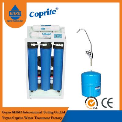 China 200 / 400 van het de Omgekeerde Osmosewater van GPD de Filtratiesysteem/Drievoudige Waterfilter met 11G-Staaltank Te koop