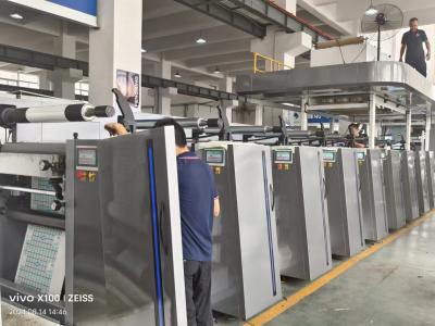China High Efficiency Cloth Label Paper Film Bag Type Non Woven Flexographic Printing Machine for sale