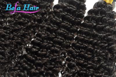 Cina Donatore naturale del nero uno del ricciolo dei capelli indiani profondi del tempio nessun capelli dei pidocchi in vendita