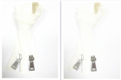 China Eco- friendly Most Popular Double Sliders 2 Way Open End Metal Zipper Close-end / Open-end for sale