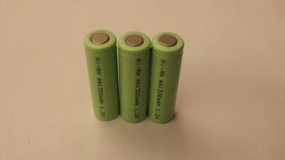 중국 산업 사용 ROHS UL를 위한 AA1300mAh NIMH 재충전 전지 1.2V 판매용