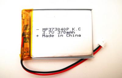 China Batería recargable 3,7 V 353040 370mah del polímero de la ión de litio del dispositivo eléctrico con la UL de los CB del kc en venta