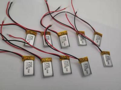 중국 증명서를 주는 451525 3.7V 100mAh 리튬 이온 중합체 건전지 콜럼븀 IEC UN38.3 MSDS 판매용