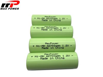 China Dauerhafte NIMH-Akkus A2700mAh 1.2V mit UL-CER kc Bescheinigung zu verkaufen