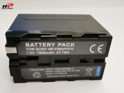 중국 NP F970 NP-F960 디지털 방식으로 영상 6600mAh 재충전용 Li 이온 건전지 팩 판매용