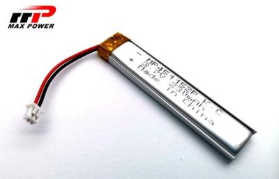 중국 블루투스 451152 1C 230mAh 3.7V 리튬-폴리머 전지 판매용