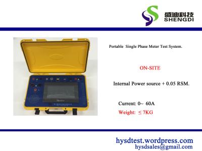China HS-3163P Portable single-phase energy meter on-site calibrator,accuracy 0.1% Class,MAX.60A,Weight 7KG for sale