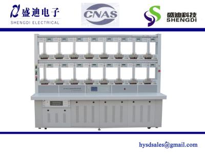 China Banco de pruebas estático monofásico y trifásico del metro de la energía del vatio-hora, 45Hz~65Hz, Max.120A, integración IEC60736 16 posiciones en venta