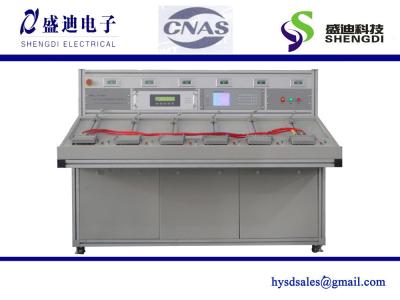 China Banco de pruebas trifásico del metro del pago adelantado de HS-6303C, 0,05% exactitudes Max.120A, IEC62053 posiciones delanteras de la carga 6 en venta