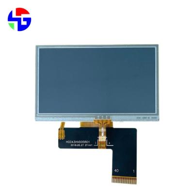 中国 480x272 TFT 抵抗膜式タッチスクリーン 4.3 インチ RGB インターフェイス 500cd/M2 販売のため