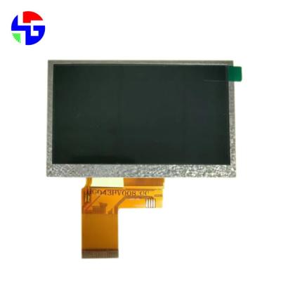 中国 RGB インターフェイス 4.3 インチ LCD タッチ スクリーン 480x272 800cd/m2 輝度 販売のため