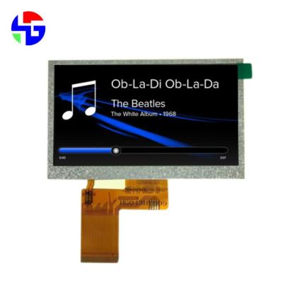 China 4,3 duim standaardtft lcd met RGB interfacehoogtepunt - meningshoek en resolutie van 480*272 Te koop
