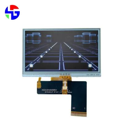 Cina Interfaccia RGB da 4,3 pollici, TFT, angolo di visione ultra ampio TN6 in punto, risoluzione del display TFT LCD 480 * 272 in vendita