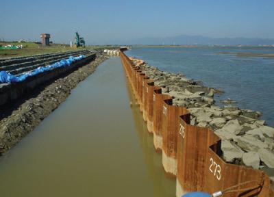 중국 방파제 Cofferdams를 위한 Astm 표준 Larssen 강철판 더미 U 단면도 U 유형 강철판 더미 판매용