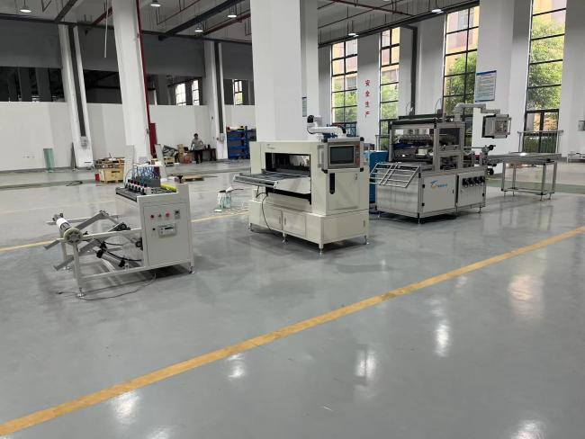 CNC Paper Pleating Machine in operation