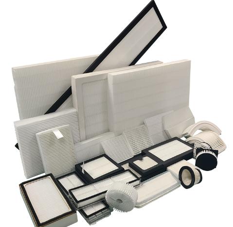 Gluing machine for air filters - side view