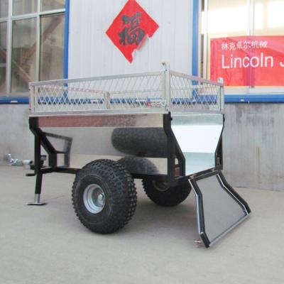 Cina ATV Trailer Atv Log Winch Arch Carrier Farm Galvanized Tilt Cargo Tractor Tilting Trailer 3 Ton Garden Trailer in vendita