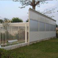 Quality Glass Wool / Rock Wool Filled Acoustic Sound Barrier Highway Green Customized for sale