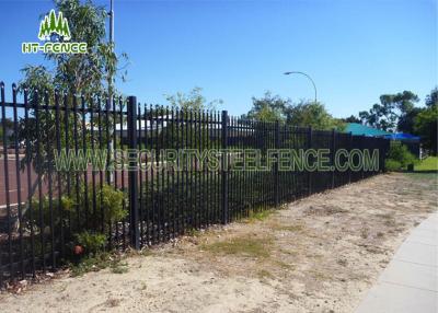 China Anti Ultraviolet Spear Top Fencing Panels With 65 × 65mm Square Tube Post for sale
