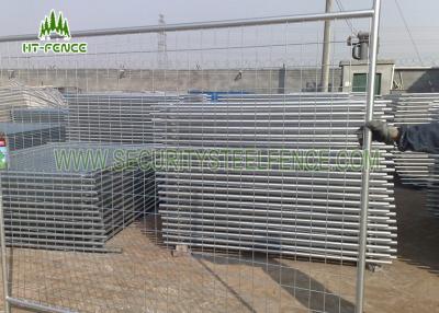 China Anti UV Temporary Barrier Fencing , Temporary Security Fence With Round Pipe Frame for sale