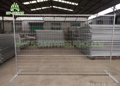 China Los paneles temporales amarillos de la valla de seguridad con el marco cuadrado Composited del tubo en venta