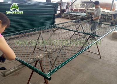China Pre - los paneles temporales portátiles galvanizados de la cerca para los emplazamientos de la obra comerciales en venta