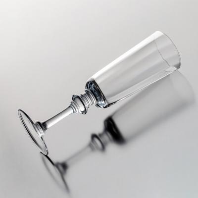 Chine Verre soufflé clair Champagne Glasses Vintage Lead Free 7.5oz de main de l'ondulation 215ml à vendre