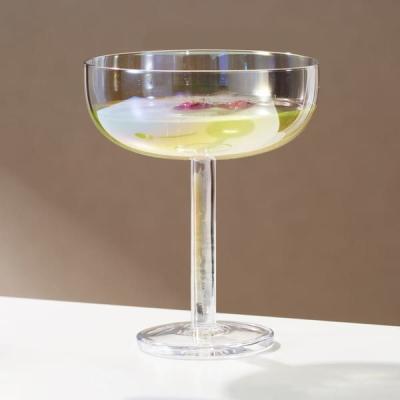 Κίνα 285ml ιριδίζον βαρύ Martini βάσεων γυαλί 10 oz γυαλιά CHAMPAGNE Coupe ουράνιων τόξων προς πώληση