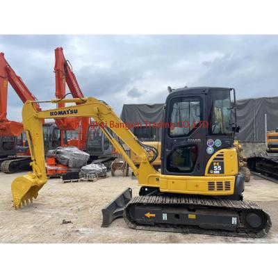 China 2020 Usado Komatsu PC55MR Mini Excavator/Crawler Digger com todas as funções normais à venda