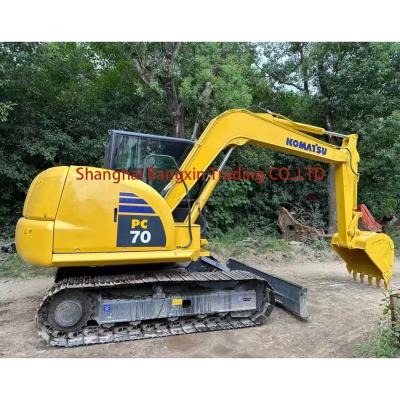 China Komatsu PC70-8 Mini Excavator com bomba hidráulica original e cilindro a preços acessíveis à venda