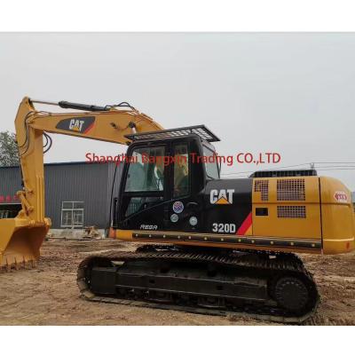 China Japan Gebruikte 20 ton CAT320D graafmachine Maximale graafhoogte 2350mm Na verkoop 1 jaar Te koop