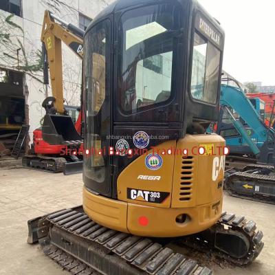 China Forte potência e estabilidade hidráulica Pequena máquina mini escavadeira usada CAT 303 à venda