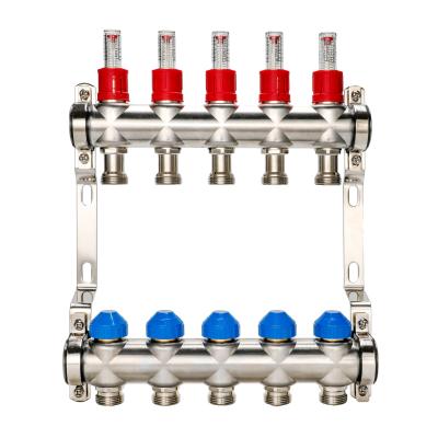 China DR-1608 Manifold Fittings for Under Floor Heating System Solution Stainless Steel for sale