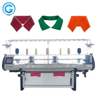 Cina Doppio sistema completo di Polo Collar Knitting Machine Single del jacquard del trasporto 14G in vendita