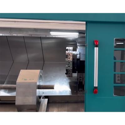 China Tornos Dobles Torno Fresadora CNC Doble Husillo Procesamiento de Piezas Largas y Tubos Largos en venta