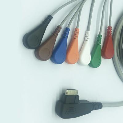 중국 DMS 7 지도 Holter ECG 케이블 HDMI 연결관 125cm 길이 회색 케이블 색깔 판매용