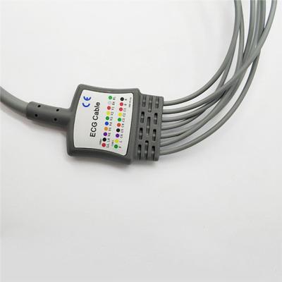 중국 DMS 7 지도 Holter ECG 케이블 HDMI 연결관 125cm 길이 회색 케이블 색깔 판매용