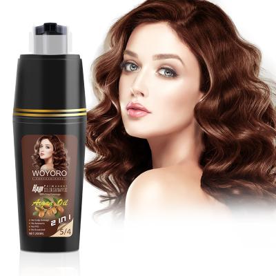 Chine Shampooing naturel de couleur de cheveux de Brown d'huile d'écrou de noix de coco aucun effet secondaire à vendre