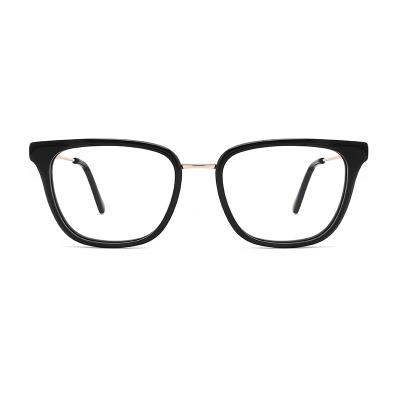 Cina Personalizzi Logo Acetato Metal Glasses Telaios, vetri trasparenti di Cateye per le donne in vendita