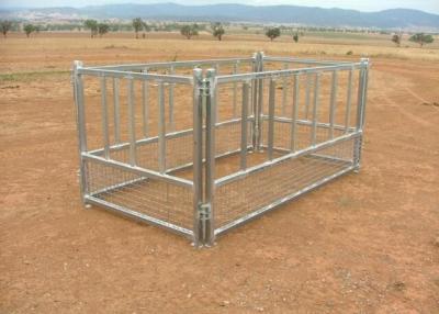 중국 4 Piece Galvanized Steel Large Square Hay Bale Feeder 32mm 40mm 판매용